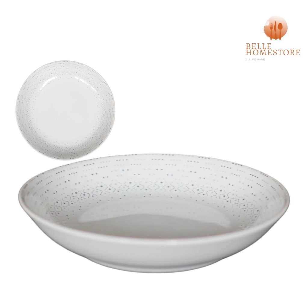 Jual PIRING PASTA KERAMIK WARNA MOTIH d 20.5 cm PASTA PLATE by BELLE ...