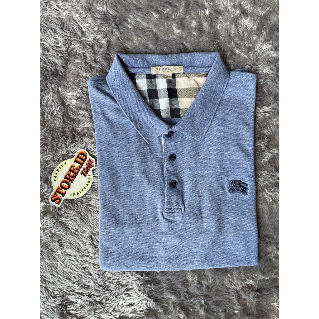 Jual Polo shirt BUR*berry Brit (logo besi) | Shopee Indonesia