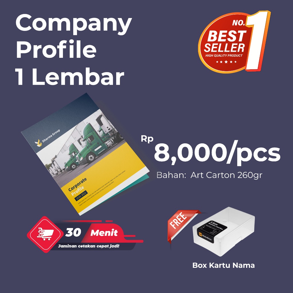 Jual Cetak Company Profile Murah dan Ringkas [Sehari Jadi] | Shopee ...