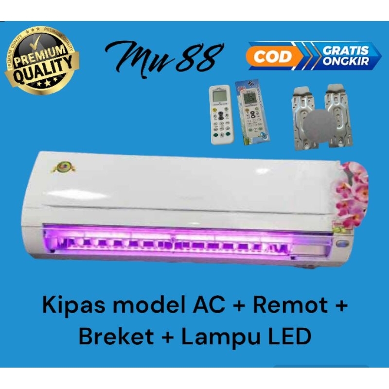 Jual KIPAS ANGIN MODEL AC DENGAN PAKAI REMOT / GRATIS REMOT DAN BREKET ...