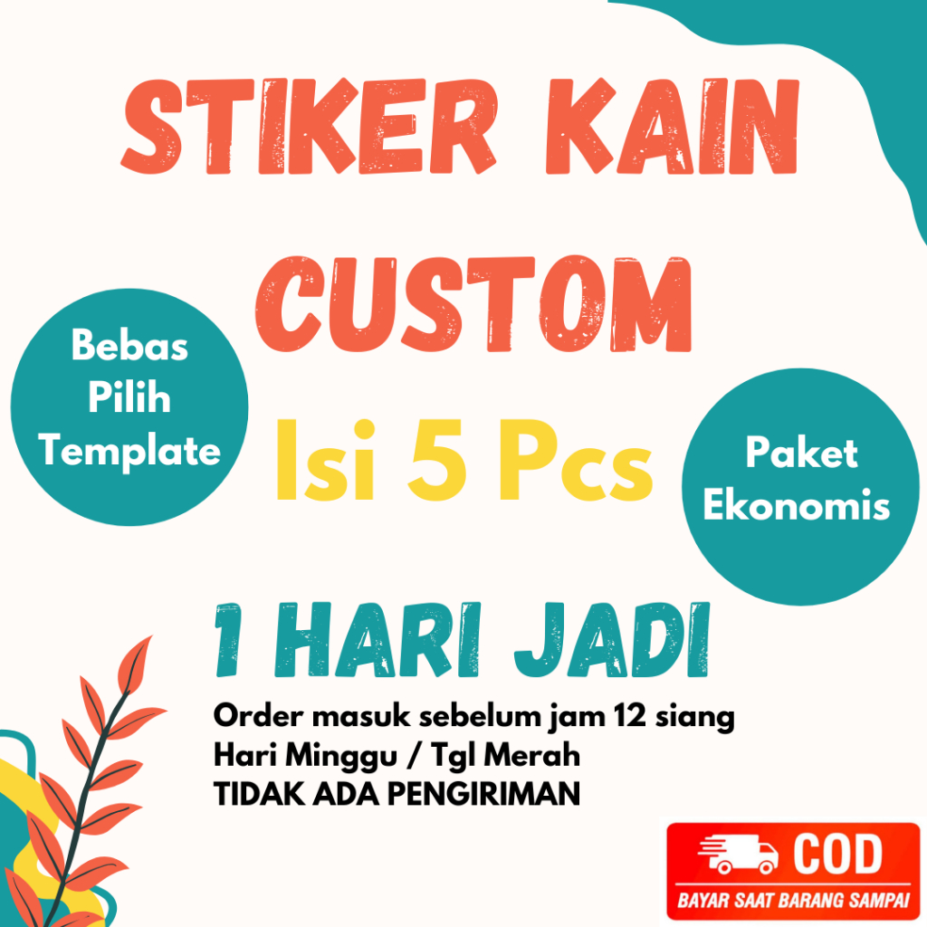 Jual Stiker Kain Stiker Baju Label Nama Baju Sablon Setrika Ekonomis ...