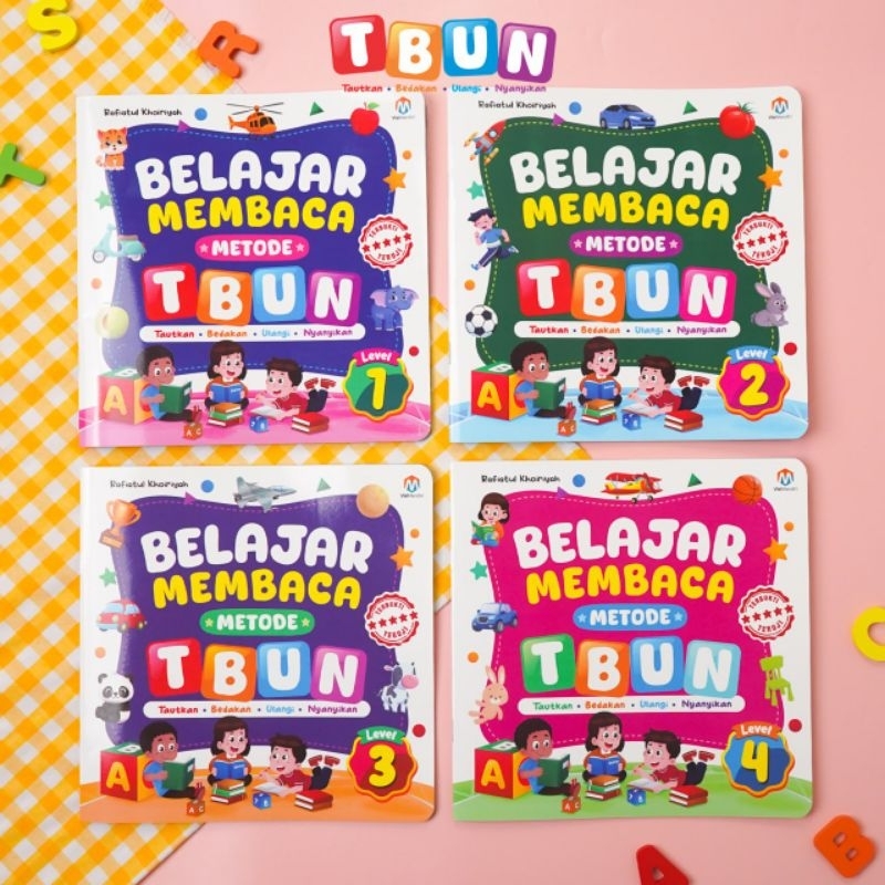 Jual Buku Anak Belajar Membaca Metode TBUN (Tautkan Bedakan Ulangi ...