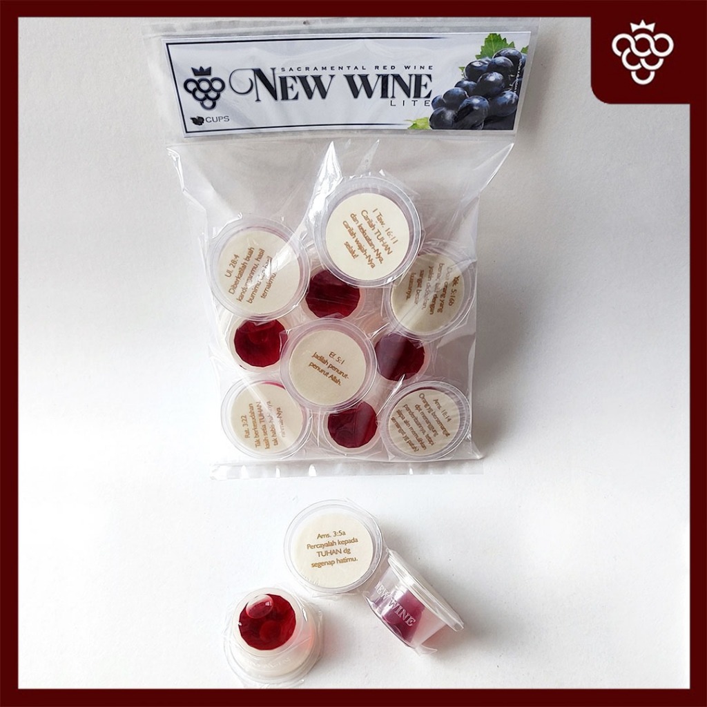 Jual Paket Eksklusif Anggur Perjamuan Cawan Besar + Hosti Ayat - isi 10 ...
