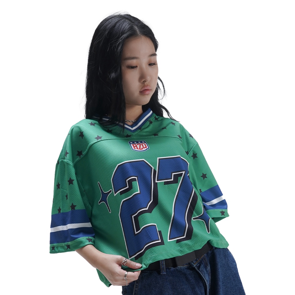 Jual RZQ / 27 / CROP SERIES / Jersey / Oversize / Streetwear / Retro ...