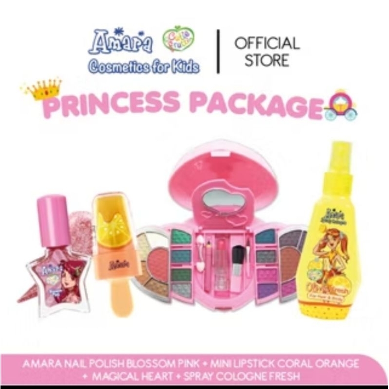 Jual Amara princess package purbasari makeup anak aman halal | Shopee ...