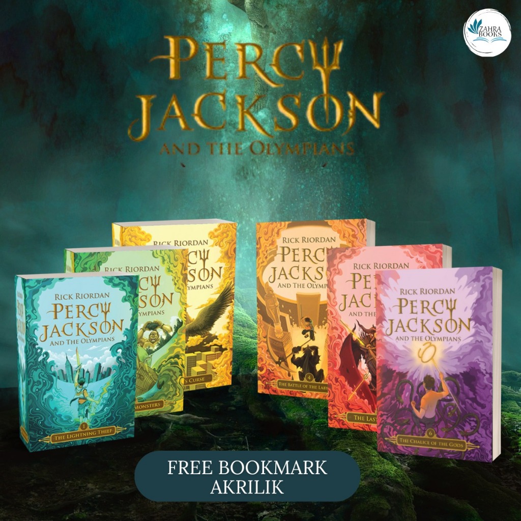 Jual Seri Percy Jackson || Free Bookmark Akrilik ( The Lightning Thief ...