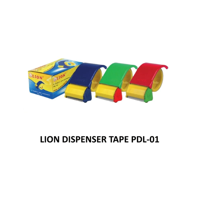 Jual Lion Plastic Tape Dispenser PDL-01 / Cutter Pemotong Lakban Bahan ...