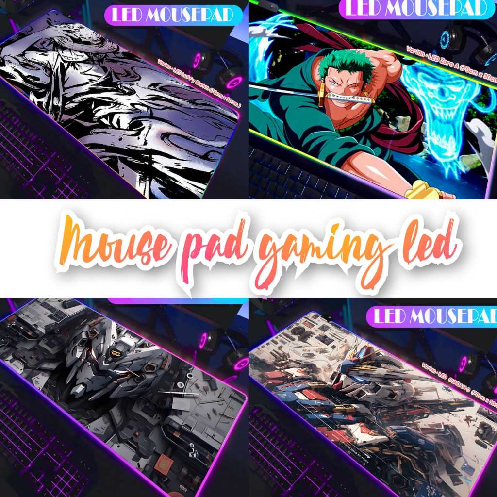 Jual GEMILANGWALLPAPER - LED Luminous Colorful RGB Mouse Pad Gamer ...