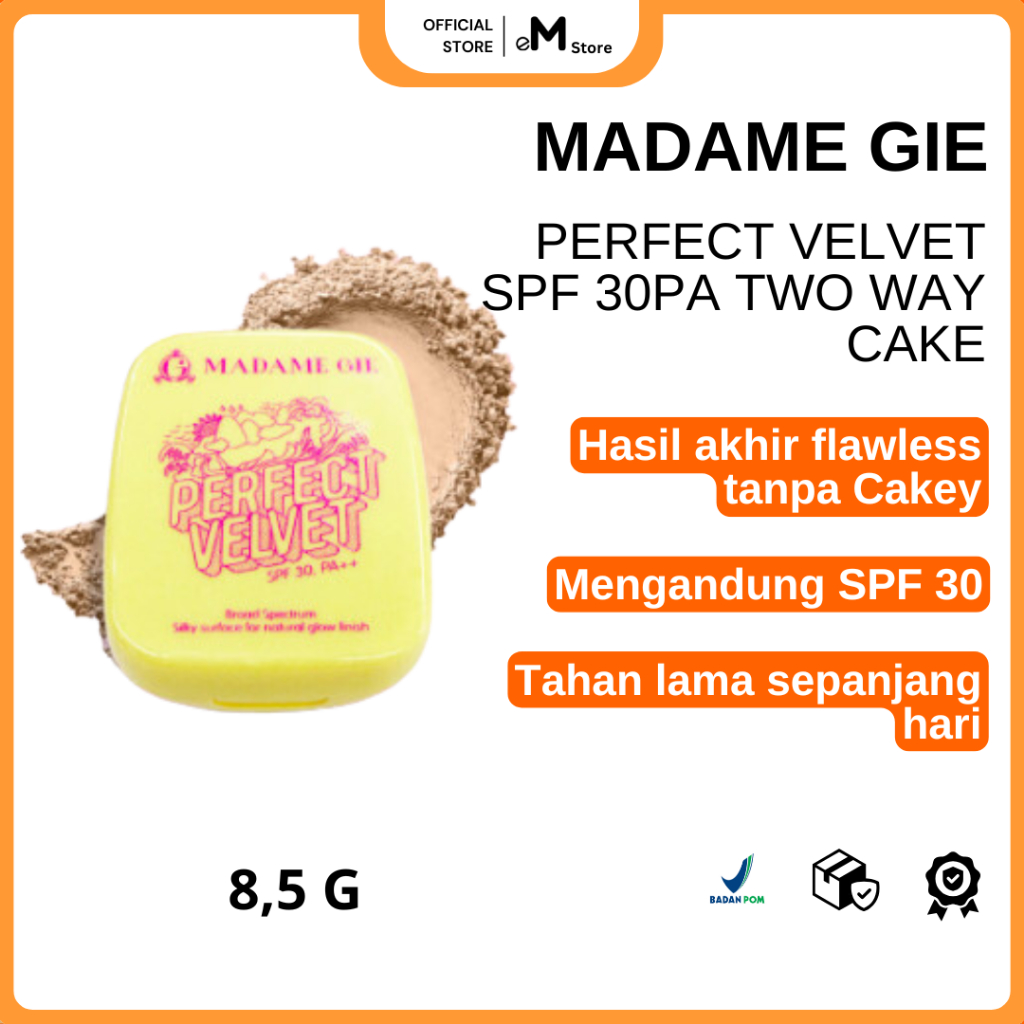 Jual Madame Gie - Perfect Velvet SPF 30PA++ Two Way Cake TWC 8.5g ...