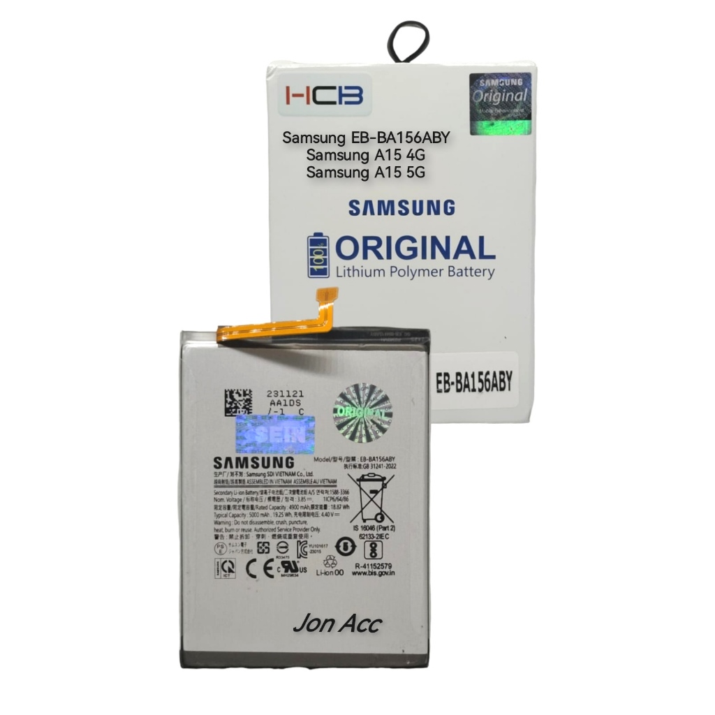 Jual Baterai Batre Samsung A15 4G / A15 5G EB-BA156ABY Batu Batrai A15 4G / 5G Battery Original ...