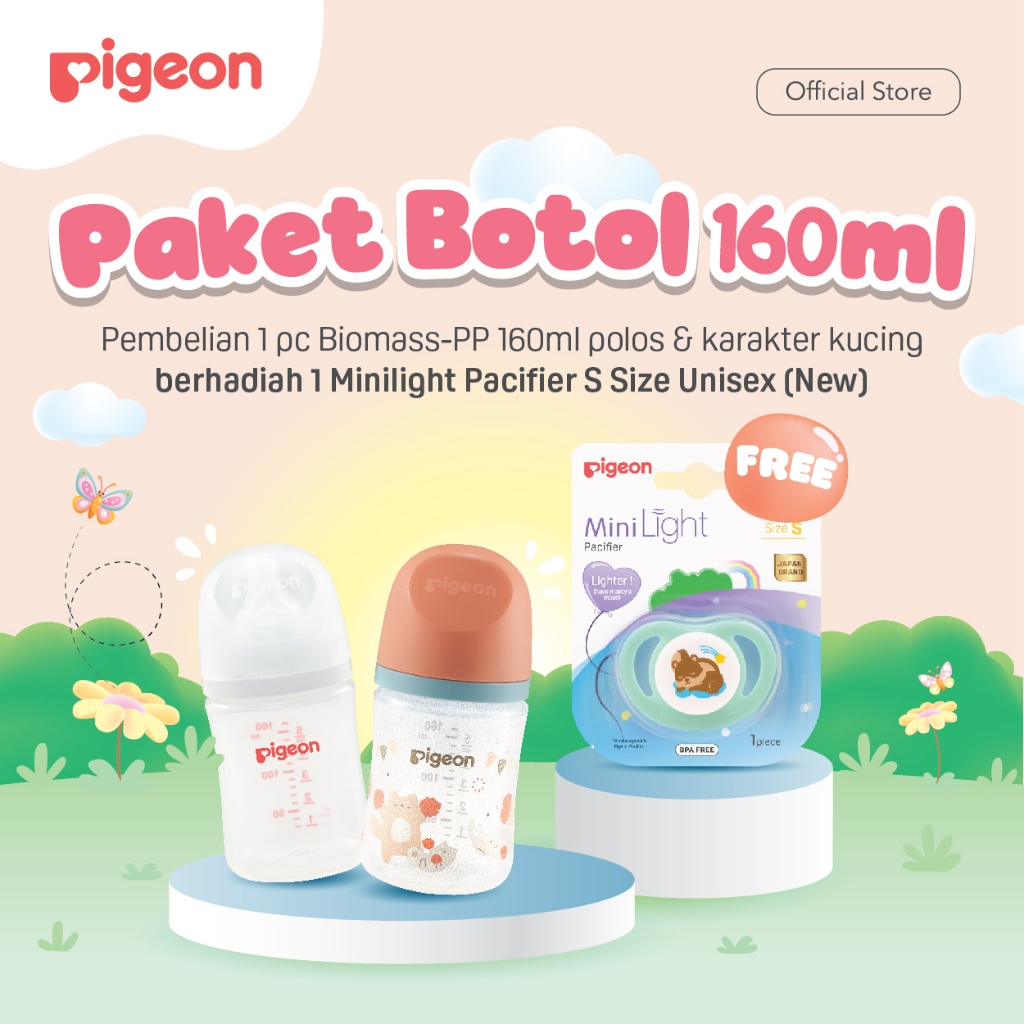 Jual Pigeon Paket Botol Free Dot/Minilight | Shopee Indonesia