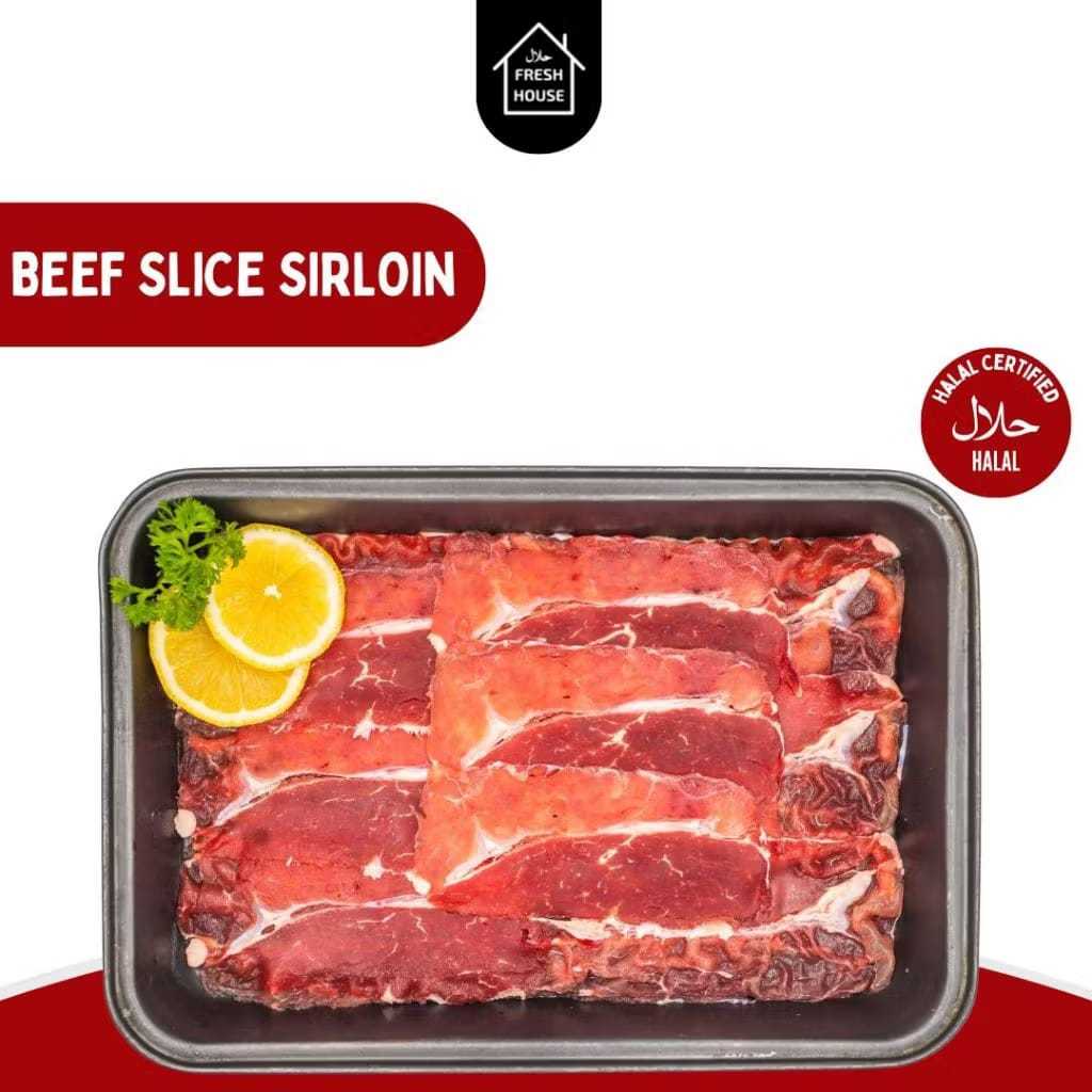 Jual BEEF SLICE SIRLOIN TANPA BUMBU DAN MARINASI 250GR/500GR | Shopee ...