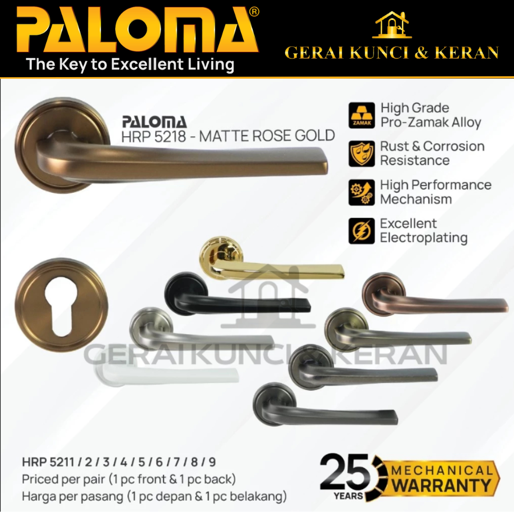 Jual PALOMA HRP 5211 5212 5213 5214 5215 5216 5217 5218 5219 Handle Roses Material Zamak Aloy ...