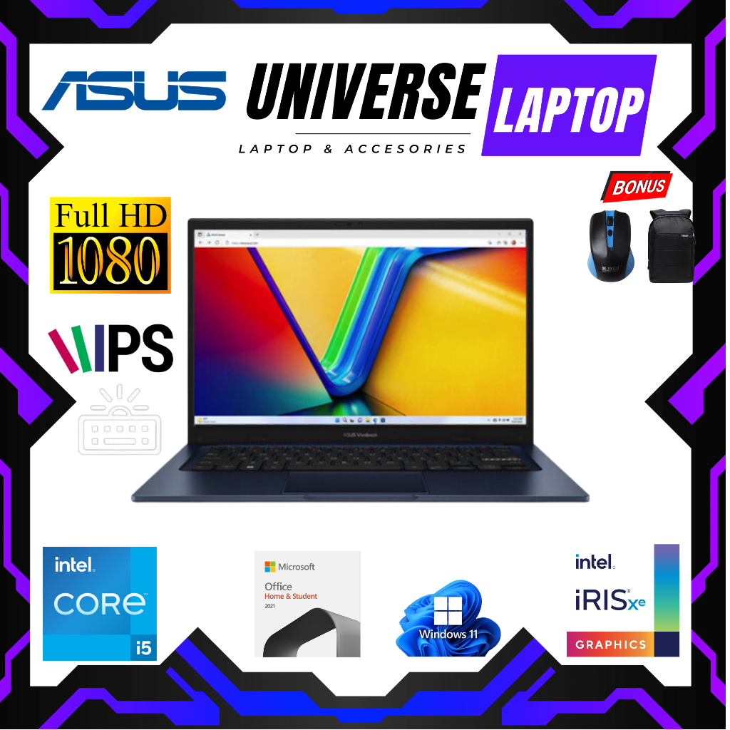 Jual Asus Vivobook 14 A1404VA-VIPS551 /Core i5-1335U/16GB/512GB SSD/14 ...