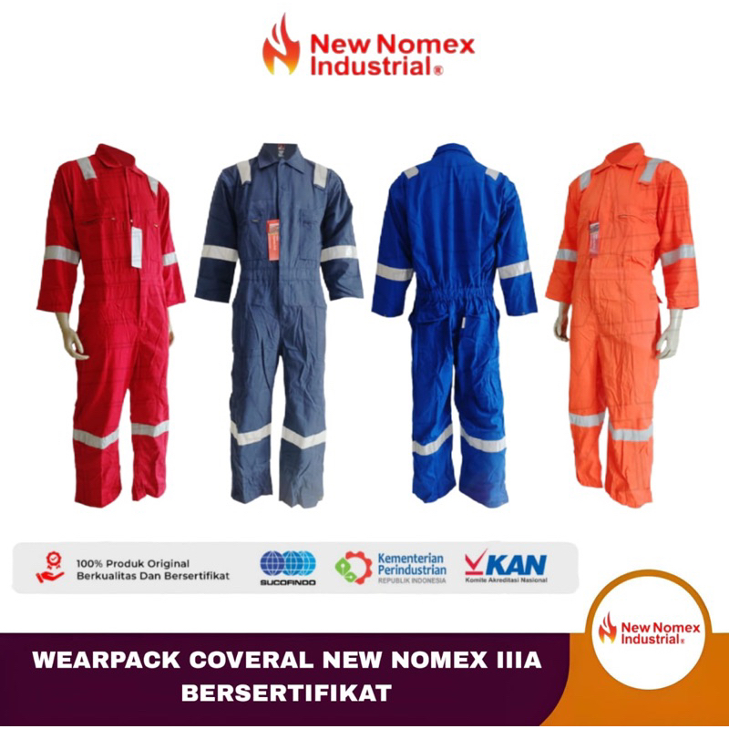 Jual Wearpack Coverall New Nomex IIIA Anti Percikan Api Original ...