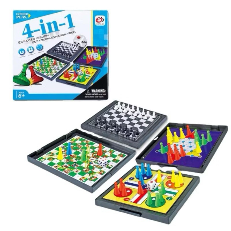 Jual Magnetic Board Games 5in1 Permainan Papan Catur Magnet Game Ludo ...