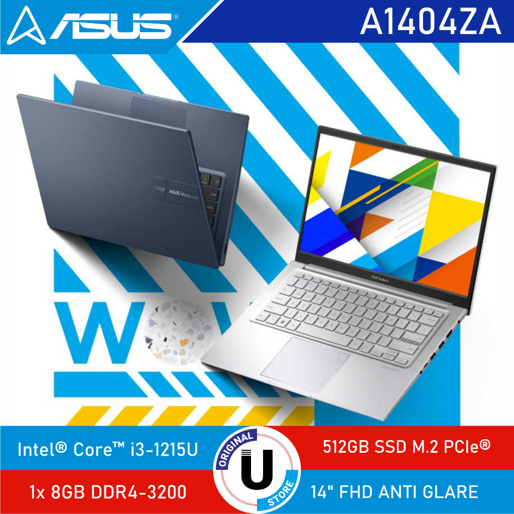 Jual ASUS VIVOBOOK A1404ZA CORE i3-1215U 8GB 512GB 14"FHD IPS WINDOWS ...