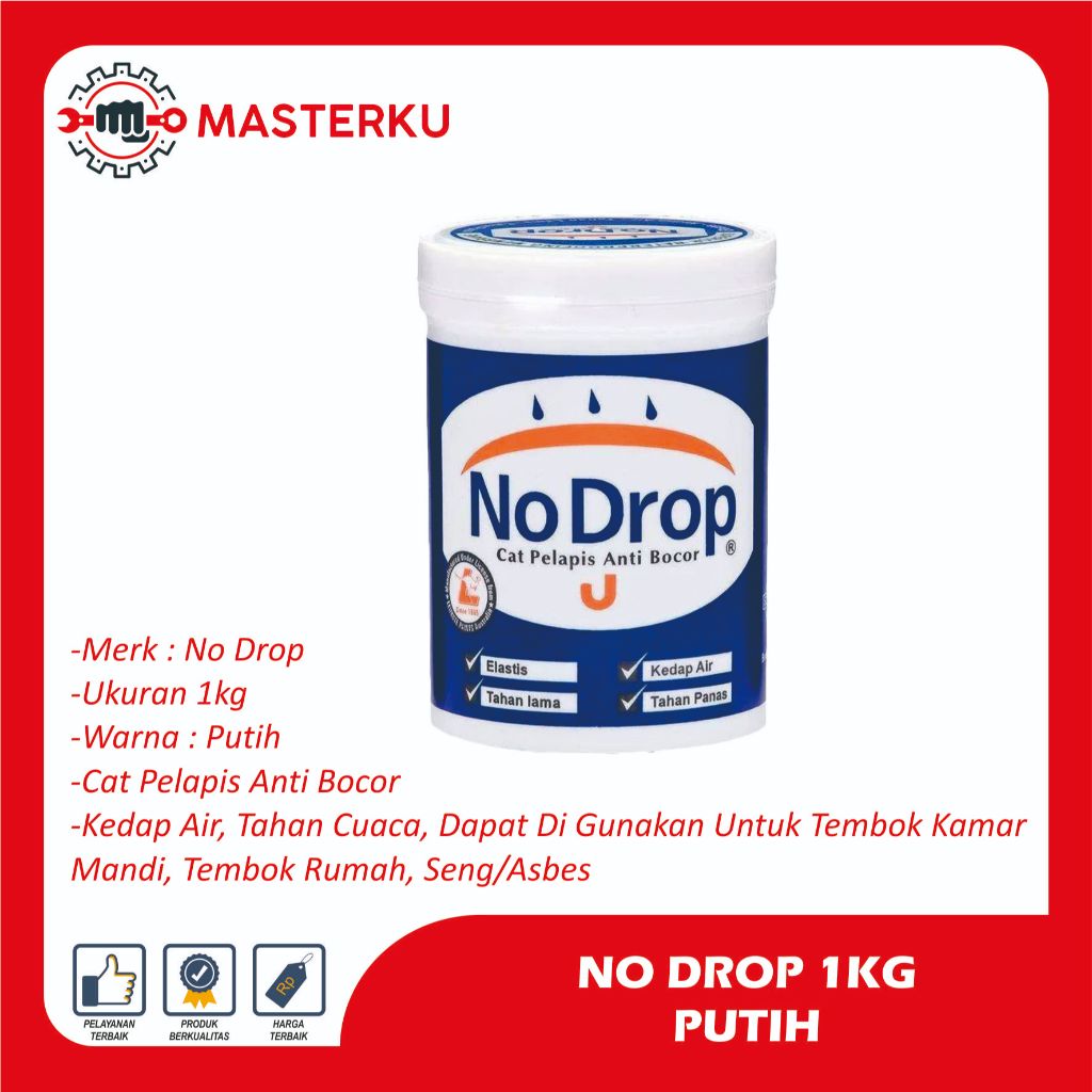 Jual NO DROP CAT PELAPIS ANTI BOCOR 1KG/CAT ANTI BOCOR/PELAPIS ANTI BOCOR/NO DROP | Shopee Indonesia