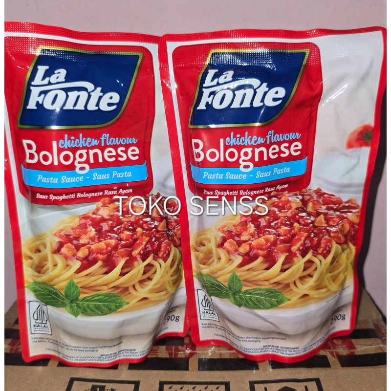 Jual LA FONTE BOLOGNESE SAUS SPAGHETTI RASA AYAM SAUS PASTA KEMASAN ...