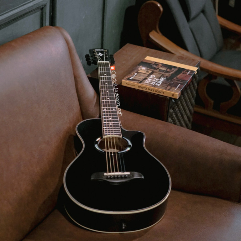 Jual GITAR AKUSTIK ELEKTRIK MINI 3/4 JUNIOR APXT2 YAMAHA HITAM CUSTOM ...