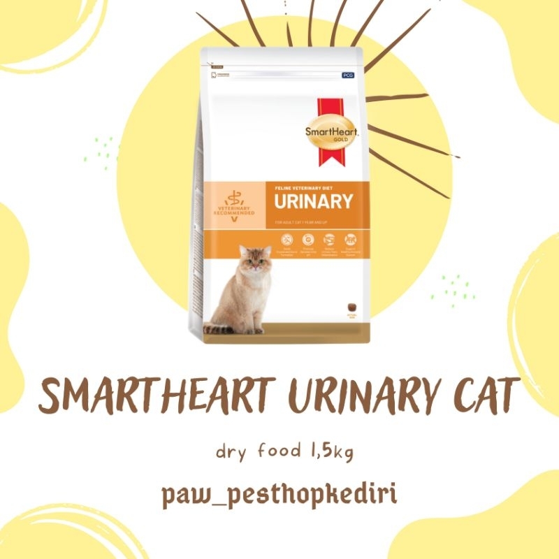 Jual SmartHeart Gold Urinary Cat Dry Food 1.5kg | Shopee Indonesia