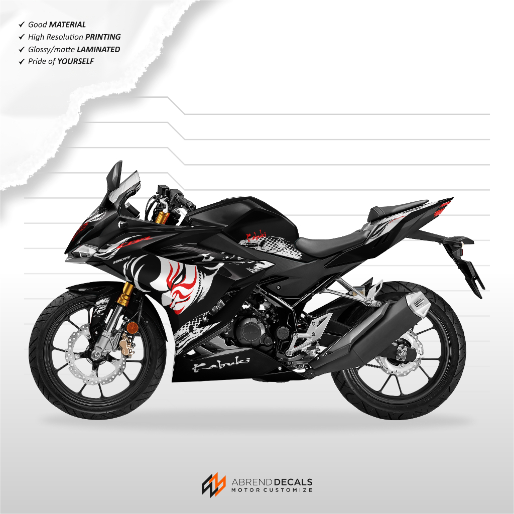 Jual STIKER CBR 150R NEW K45R LIVERY KABUKI / STRIPING CBR 150R 2021 - 2024 DESIGN CUSTOM STOCK ...