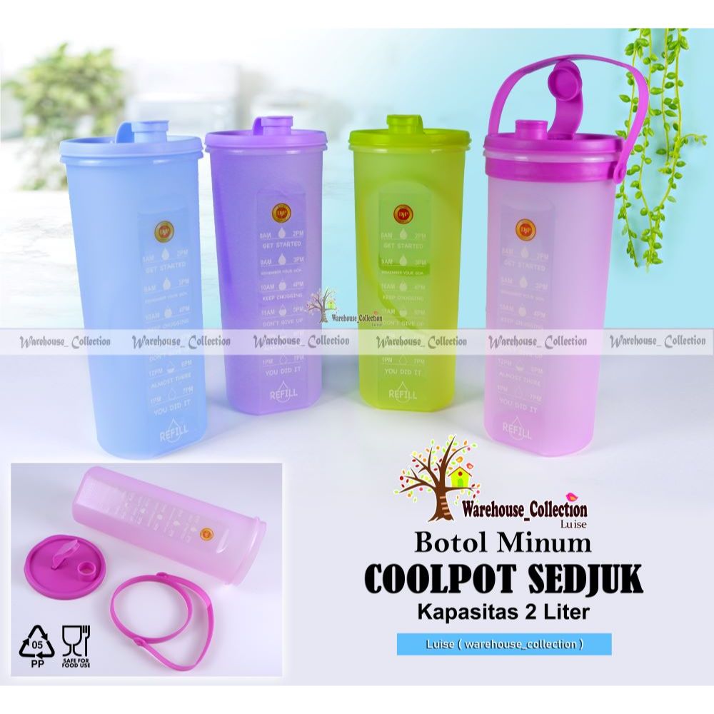 Jual Coolpot Sejuk Kapasitas 2 lt || Botol Kulkas || Botol Minum target ...