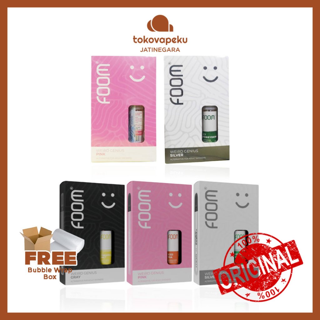 Jual FOOM POD X WEIRD GENIUS BUNDLING LIQUID SALTNIC 15ML FOOM POD ...