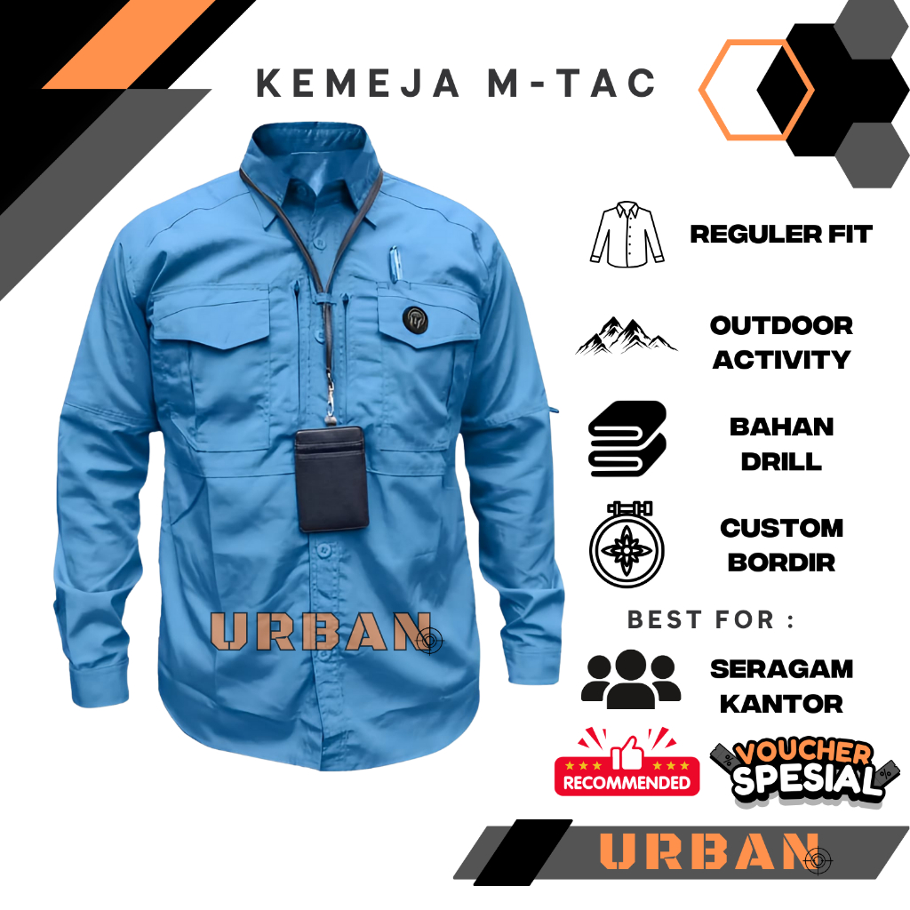 Jual Kemeja Tactical M-TAC Birumuda | Baju Lapangan Outdoor Kemeja ...