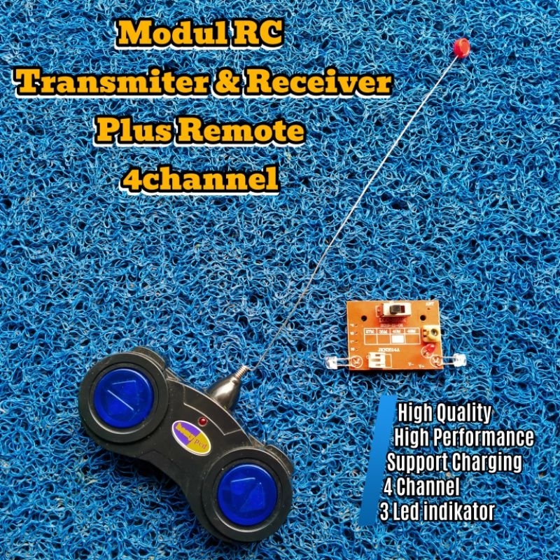 Jual Remote Control Mobil RC Mainan 4 Channel + Modul Receiverr. 4 ...