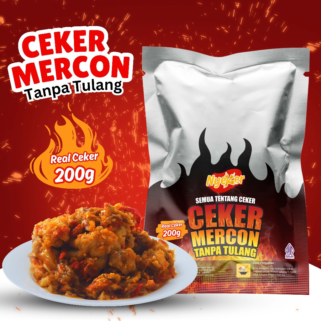Jual Ceker Mercon Tanpa Tulang Real 200g Ceker Ayam Tanpa Tulang Ceker ...