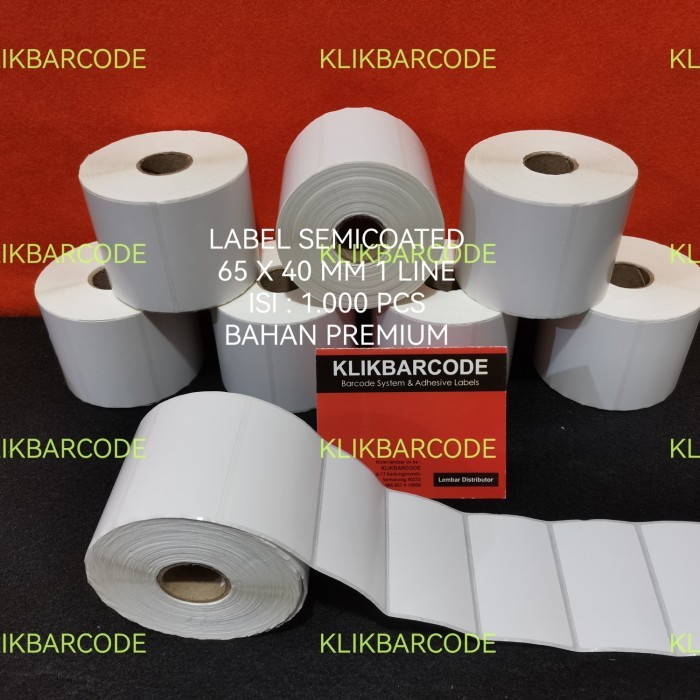 Jual Label Barcode Kesehatan Puskesmas 65 X 40 SEMICOATED - 65x40 SEMICOAT ISI 1.000 PC PREMIUM ...