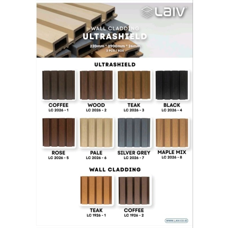 Jual LAIV Cladding WPC Outdoor / Laiv Wall Cladding with Ultrashield ...