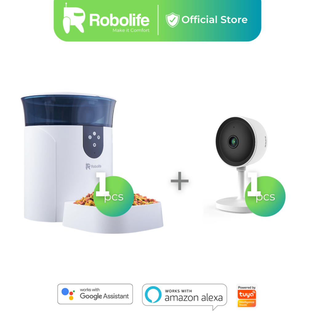 Jual Robolife Bundling Tempat Makan Hewan Otomatis Dengan Kamera ...
