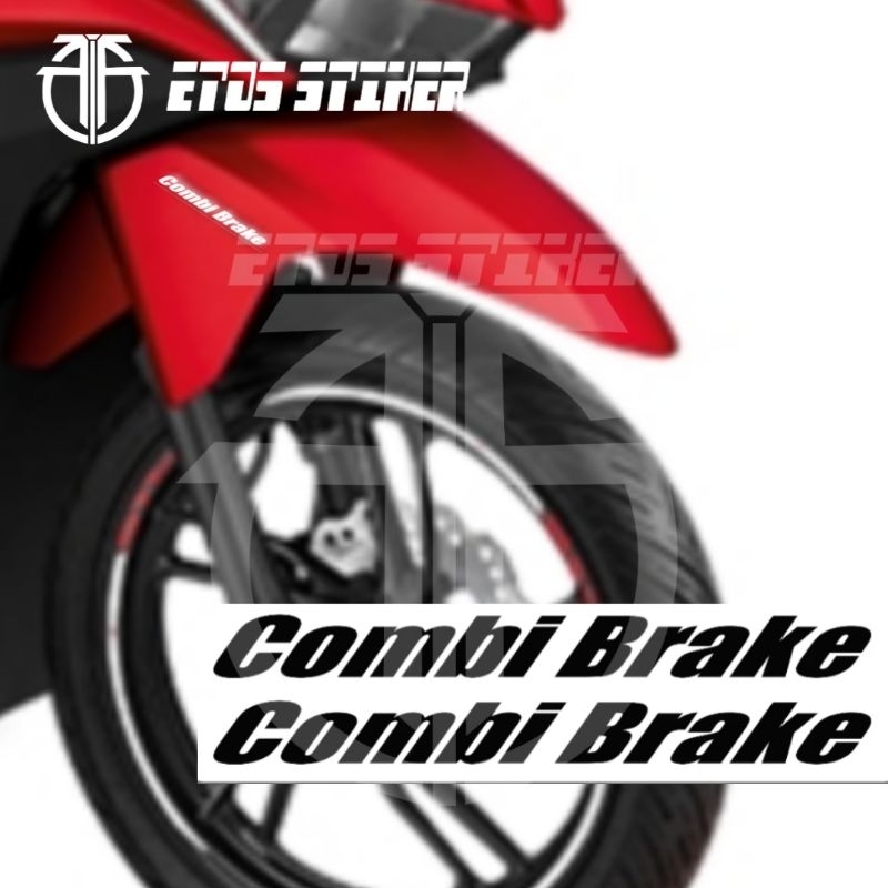 Jual Stiker Combi Brake sticker cutting spatbor fender depan motor ...