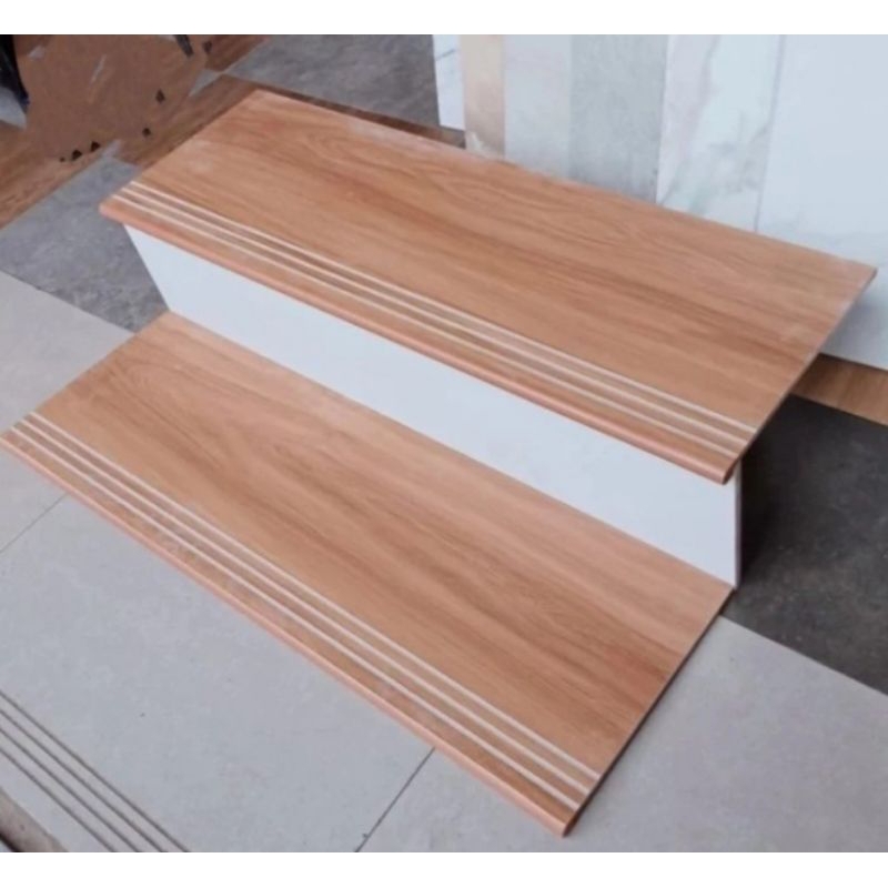 Jual granit tangga motif kayu pijakan stepnosing bevel 30x90 ...