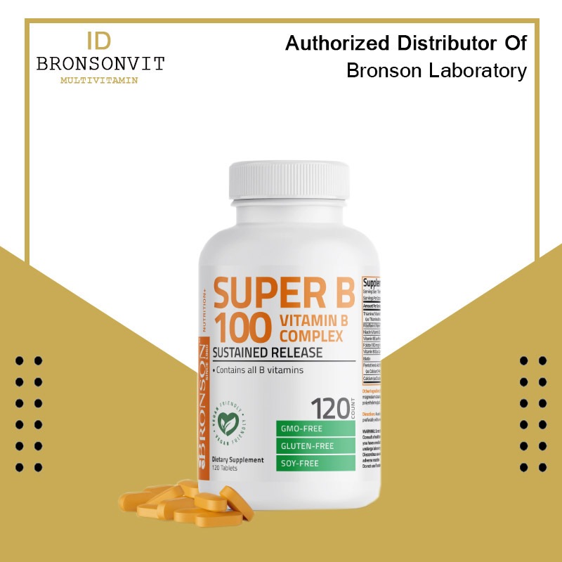 Jual Bronson Super B 100 Vitamin B Complex Sustained Release B1 B2 B3 ...