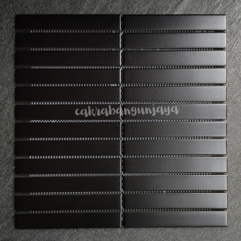 Jual Keramik Mosaic Singres ONYX Long Stripe Mosaic Matt - 29 x 30cm ...