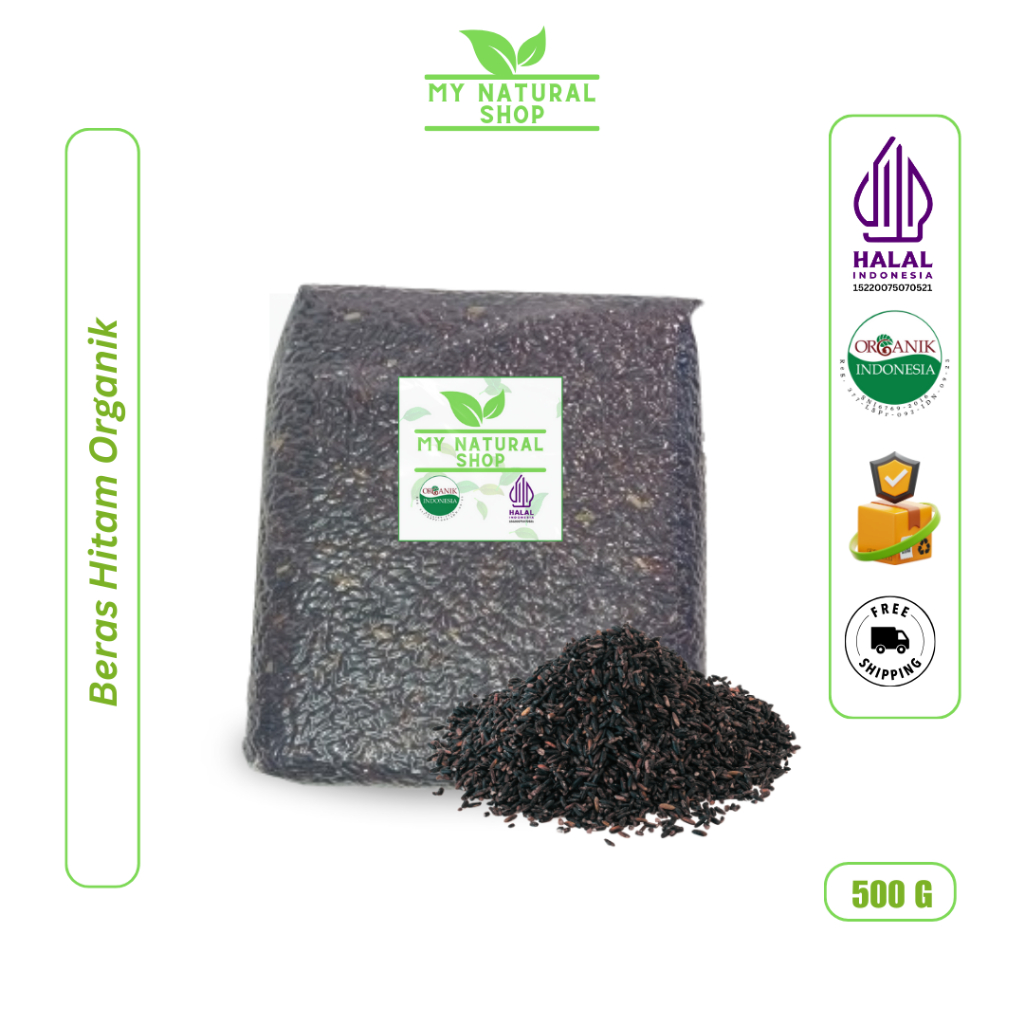 Jual Beras Hitam Organik 500 g | Shopee Indonesia