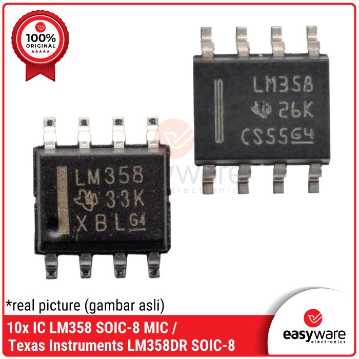 Jual 10x IC AMPLIFIER LM358 SMD LM 358 SOP-8 LM358 LM358DR SOP8 | Shopee Indonesia