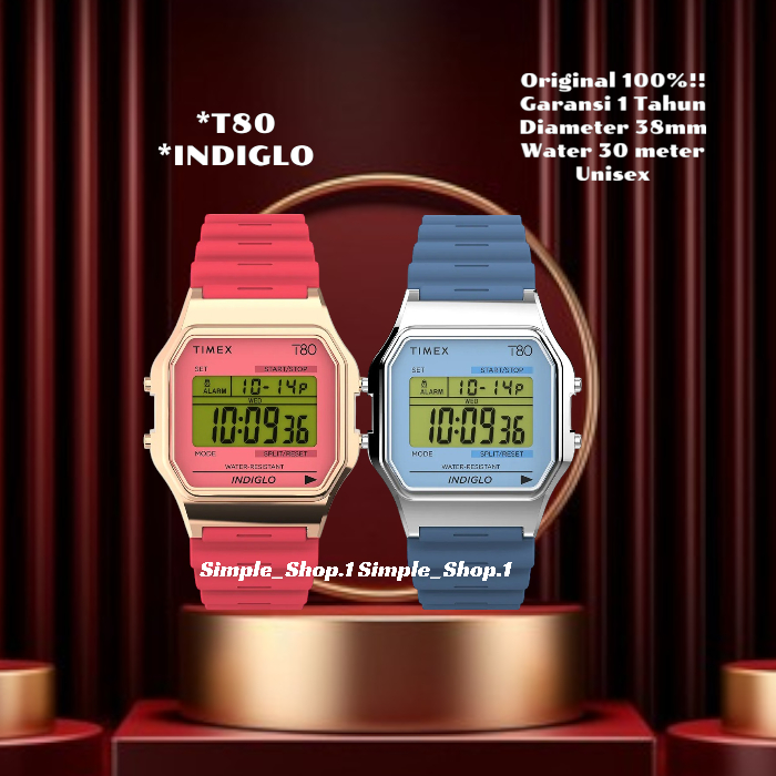 Jual Original 100%!! TIMEX TW2W44000 TW2W43900 T80 Jam Tangan Unisex ...