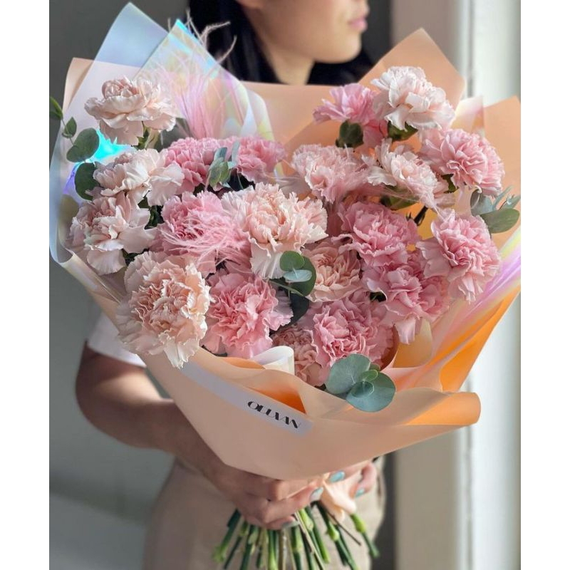 Jual BUKET BUNGA SEGAR CARNATION HIDUP 30 TANGKAI | Shopee Indonesia