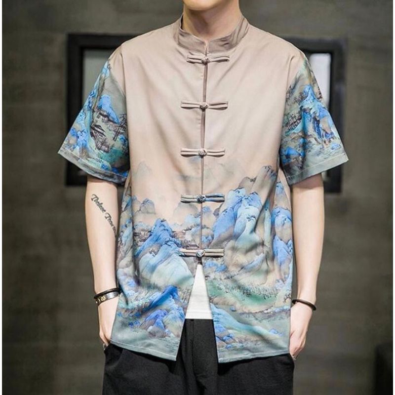 Jual baju cheongsam pria tang suit qibao qipao laki man men cheongsan ...