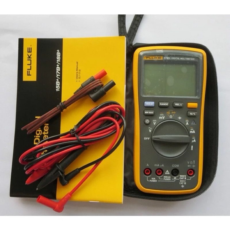 Jual New FLUKE 17B+ Digital multimeter Meter Tester DMM with TL75 test ...