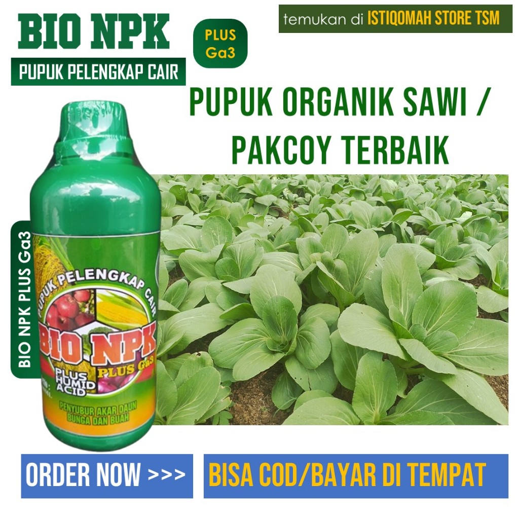 Jual BIO NPK GAZA 500 ML Rahasia Tanaman Caisim Sosin Lebat dan Subur | Shopee Indonesia