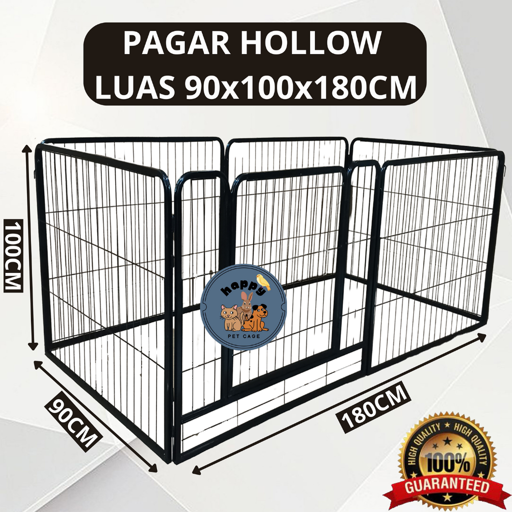 Jual KANDANG PAGAR BESI HOLLOW Pet Cage Anjing Kucing Kandang Pagar ...
