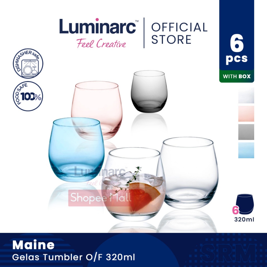 Jual LUMINARC Gelas Tumbler O/F Maine 320ml - 6pcs | Shopee Indonesia