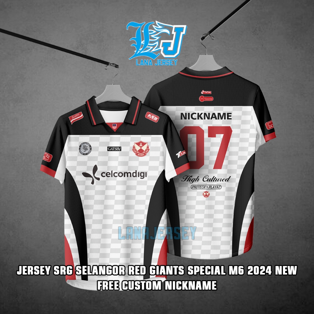 Jual JERSEY SRG SELANGOR RED GIANTS SPECIAL M6 2024 NEW ( free custom ...