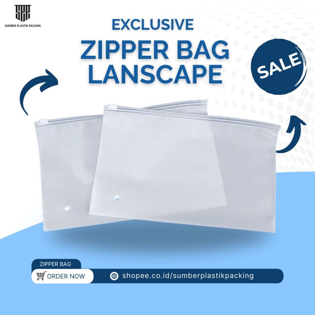 Jual Zipper Bag Landscape Mate/Doff | Zipper Bag Fashion | Zipperlock ...