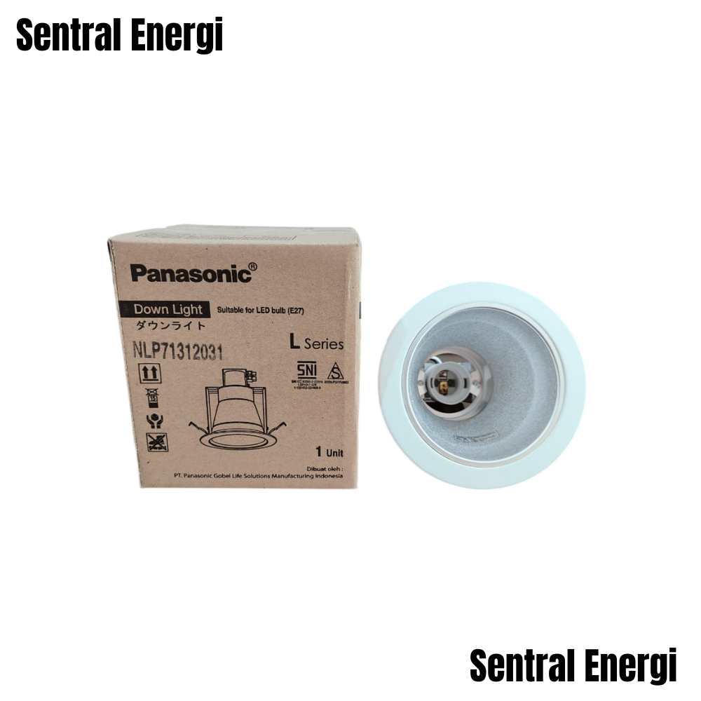 Jual Downlight Panasonic Fitting Lampu LED 4" Inch L series NLP71312 ...